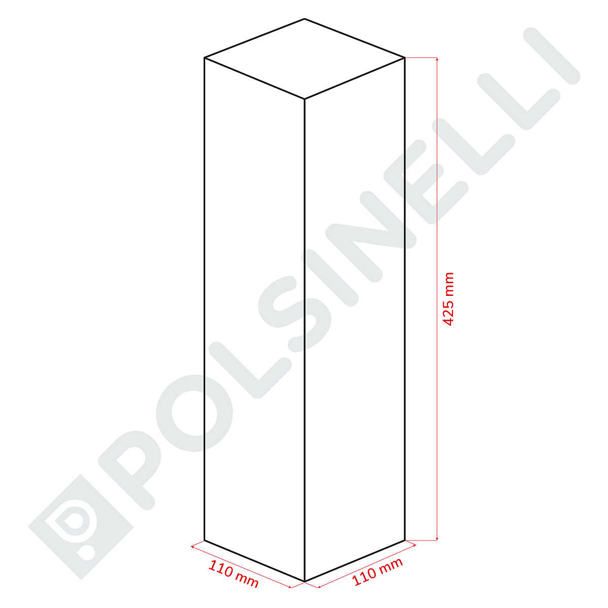 Caja para 1 botella magnum negra (10 unid.) Vino | Polsinelli Enologia
