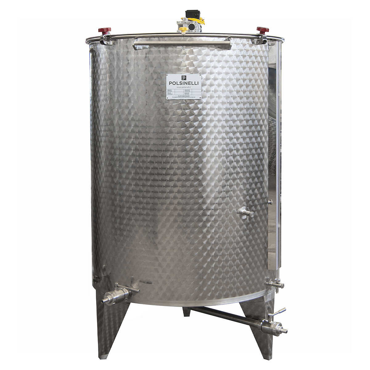 Conical bottom Priming Tank 10° 1500 L Beer | Polsinelli Enologia