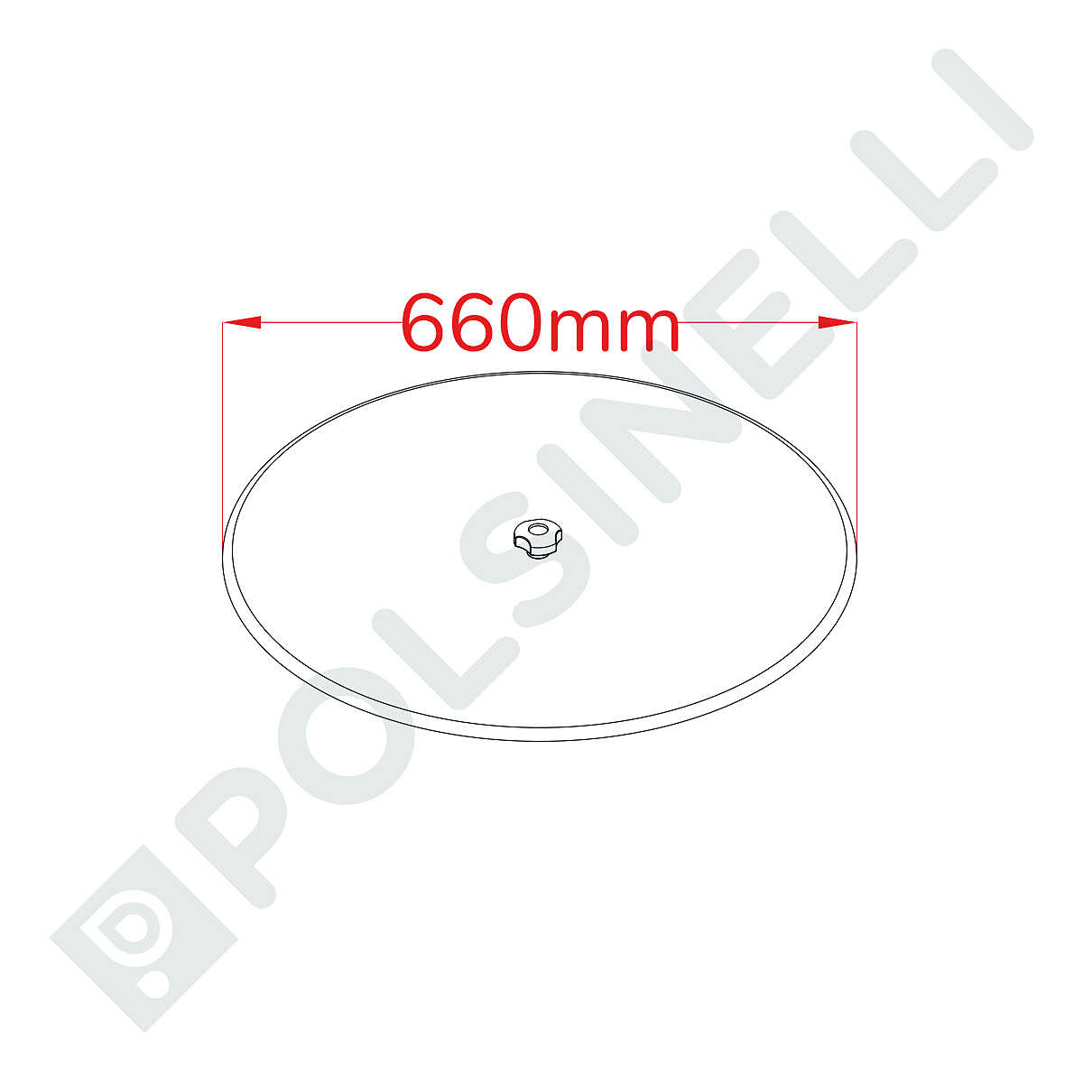 Coperchio inox ⌀ 650 | Polsinelli