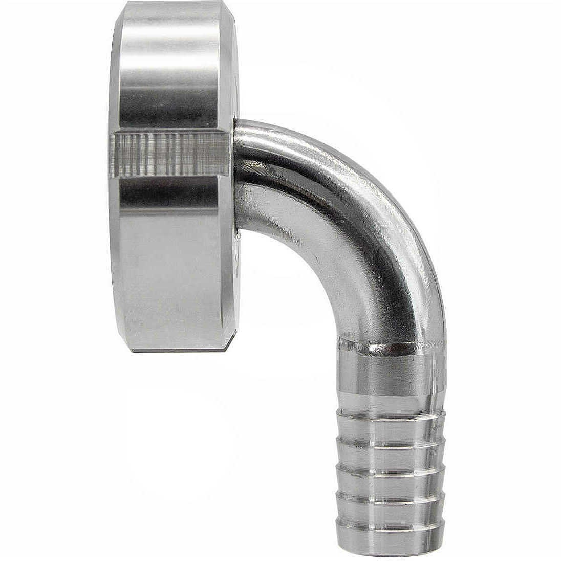 Curved hose connector DIN 25 M with swivel for ⌀ 30 hose Wine ...