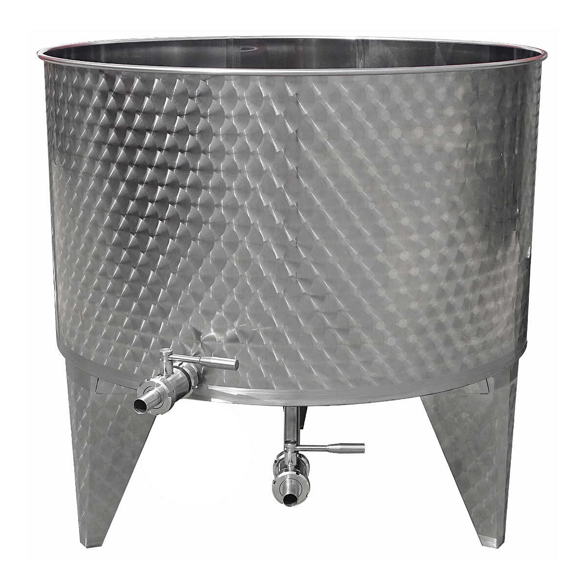 Cuve en acier inox 300 L avec fond Conique 10° Secteur Alimentaire ...