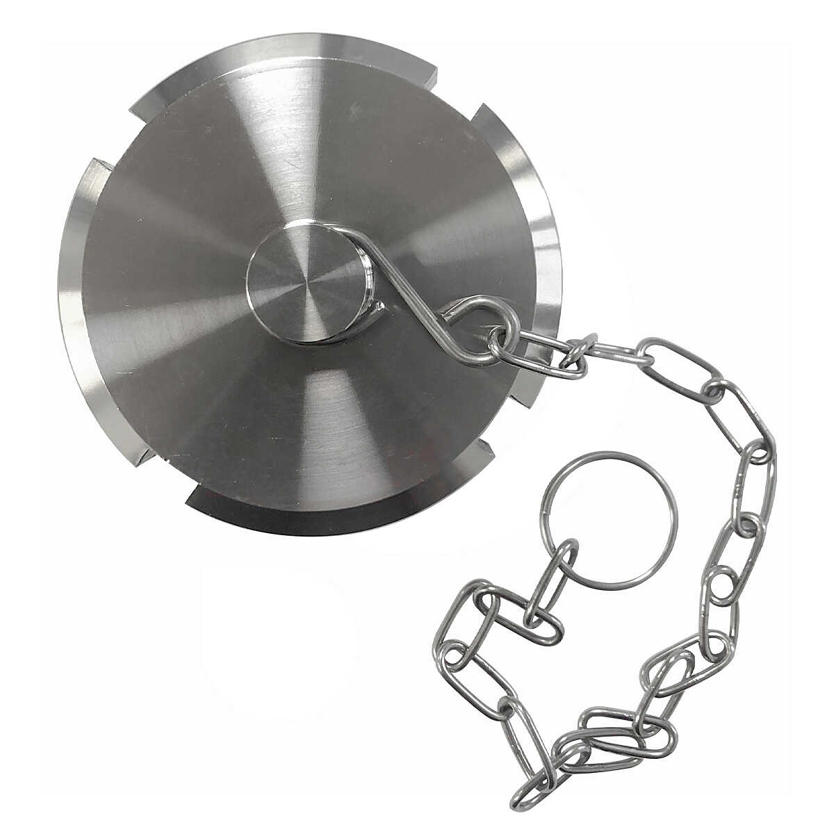 DIN 32 Female Stainless Steel Cap with Gasket and Chain Wine ...