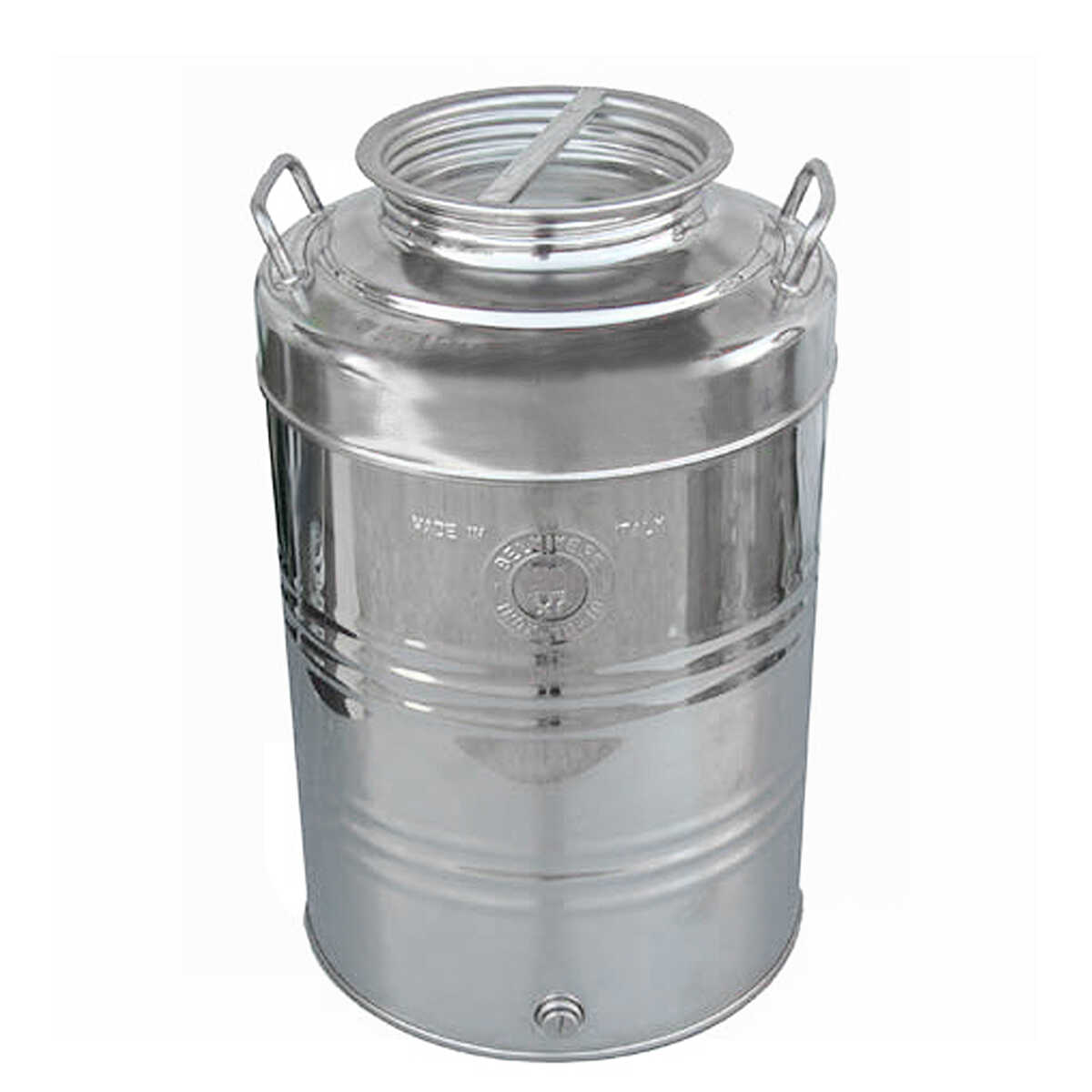 Fût Inox avec Fond Agrafé 75 L Huile d'olive | Polsinelli Enologia