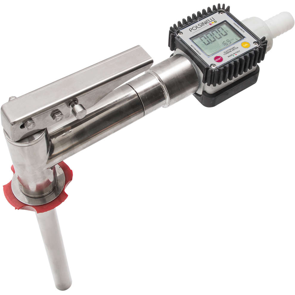 Filling gun with flowmeter Beer | Polsinelli Enologia