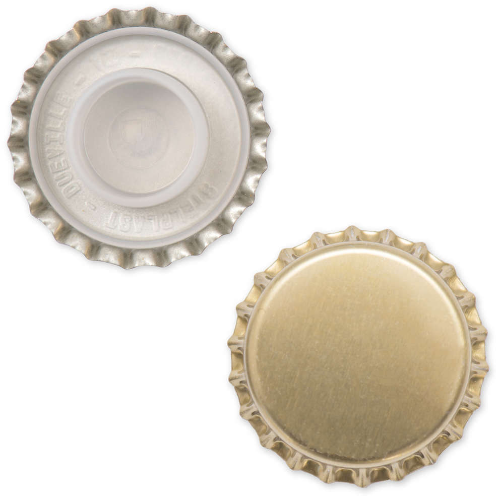 Golden crown cap with bidule ⌀29 (200 pcs) Wine | Polsinelli Enologia