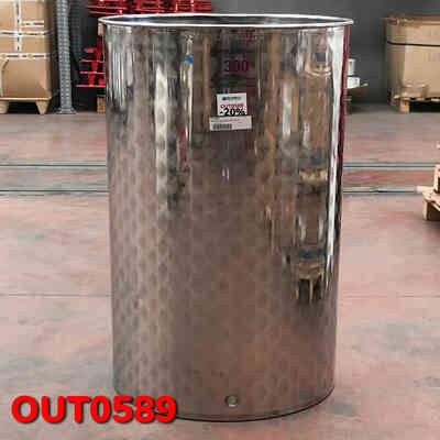 OUTLET - 300 L stainless steel tank