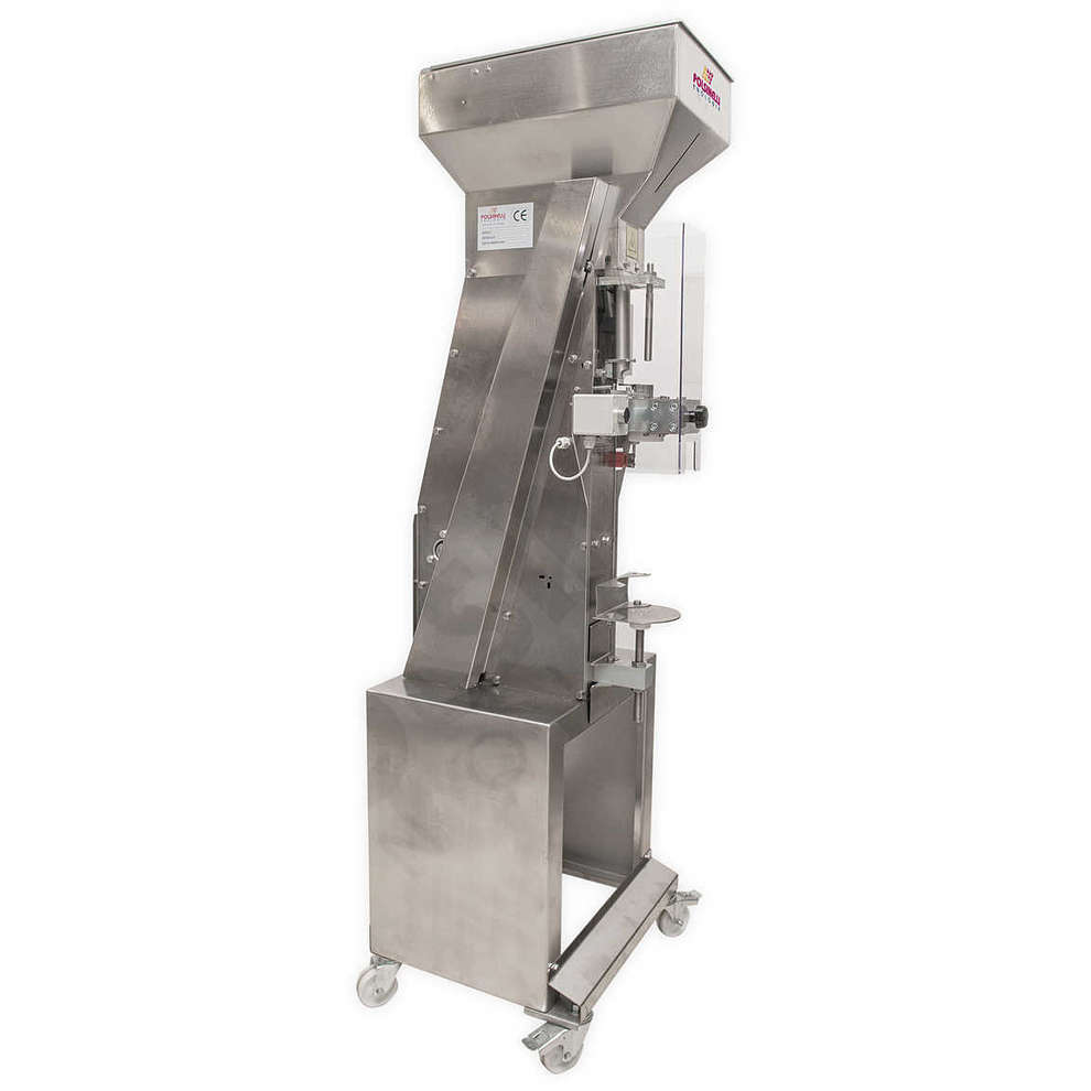 P450 semi-automatic corking machine with cork stopper trolley and ...