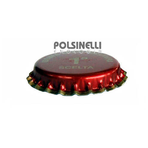 Red crown cap ⌀26 (100 pcs) Wine | Polsinelli Enologia