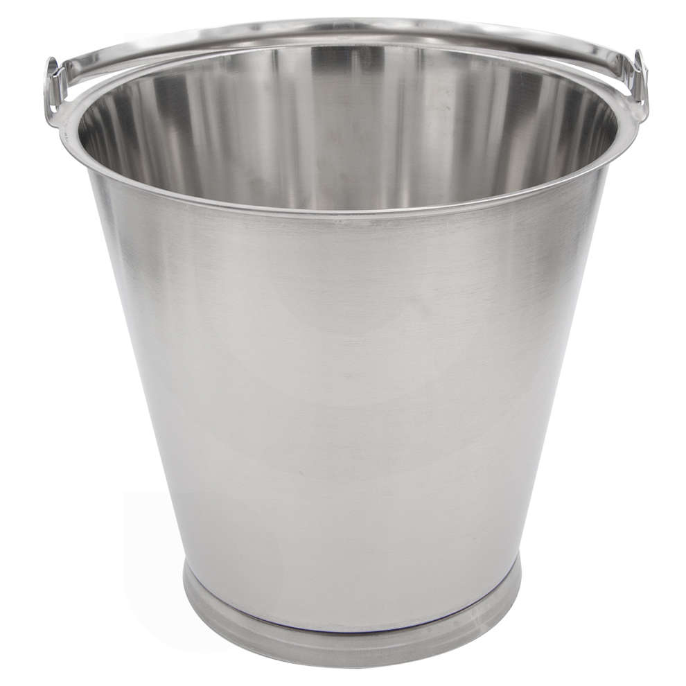 Secchio inox con bordo 12 L Olio | Polsinelli Enologia
