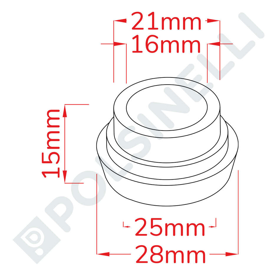 Stainless steel DIN 15 M weld-on pipe coupling Wine | Polsinelli Enologia