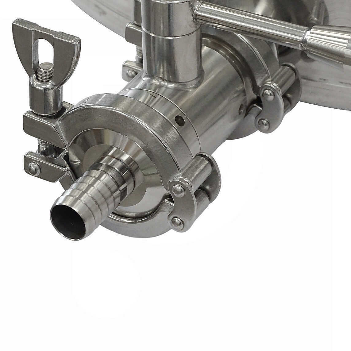 Stainless Steel Motorized Pot Tri-Clamp with Inverter - 150 L Food ...