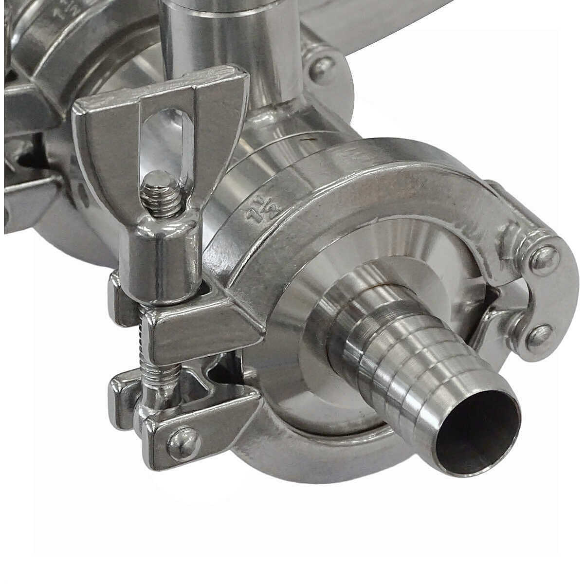 Stainless Steel Motorized Pot Tri-Clamp with Inverter - 150 L Food ...