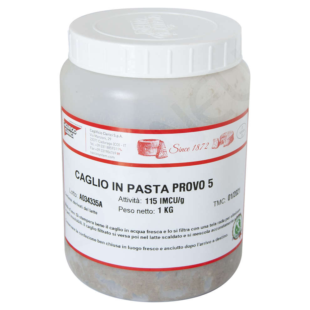 Traditional spicy rennet paste Provo 5 imcu 115 (1 kg) Cheese ...