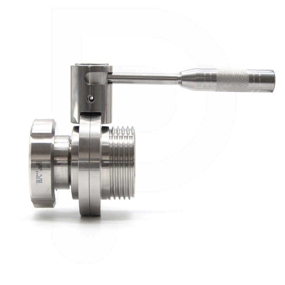 Valvola inox a farfalla DIN40 M con girello x DIN40 F Vino | Polsinelli ...