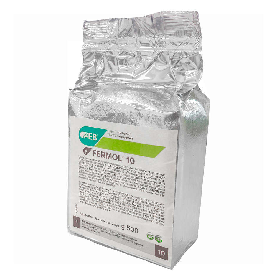 Yeast for all wines FERMOL 10 (500 g) Wine | Polsinelli Enologia